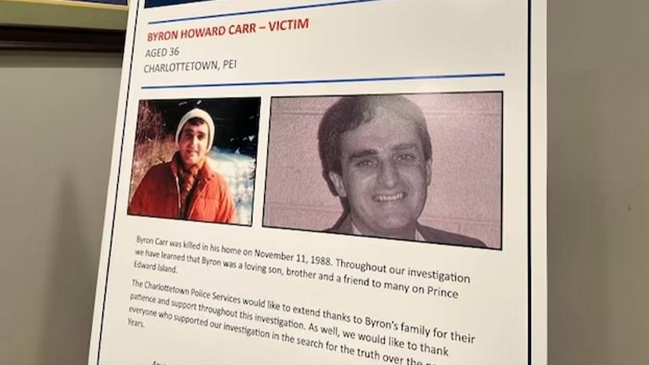 Byron Carr Pei Murder Update: Byron Carr 1988 Murder Case, Who Was ...