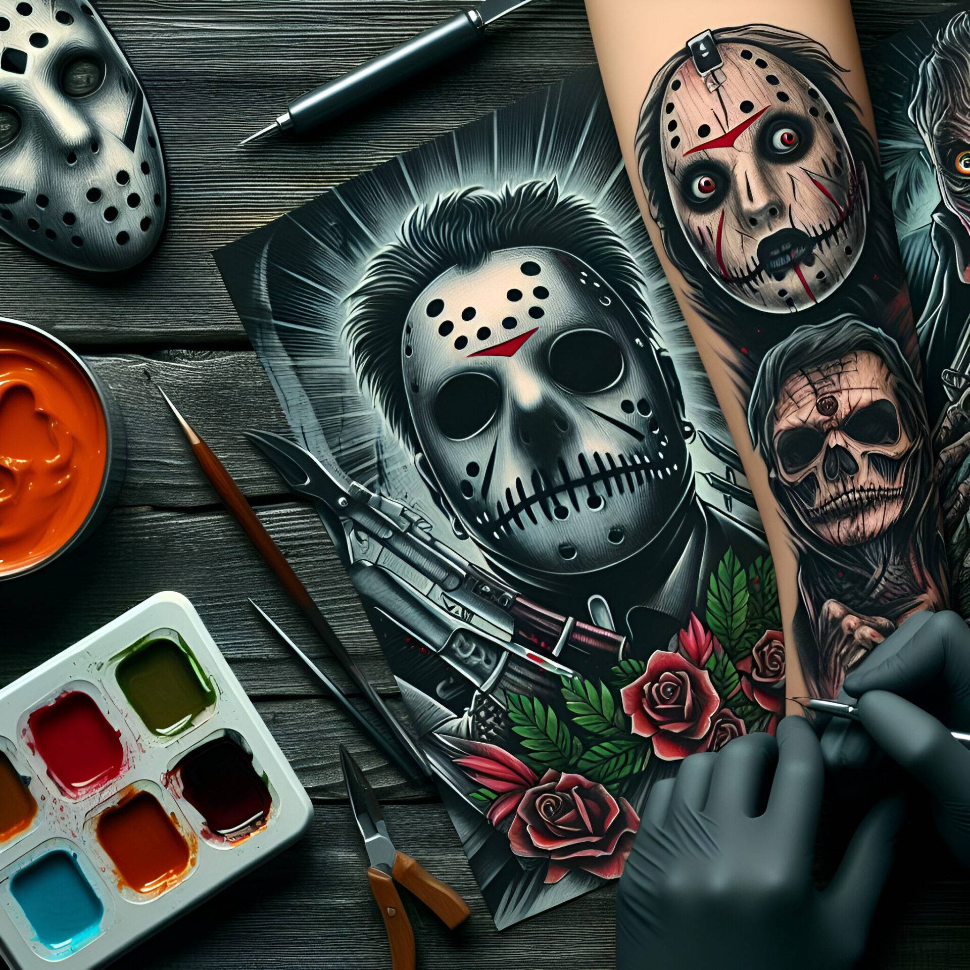 Horror Movie Tattoo Ideas: These Matching Horror Movie Themed Tattoos ...